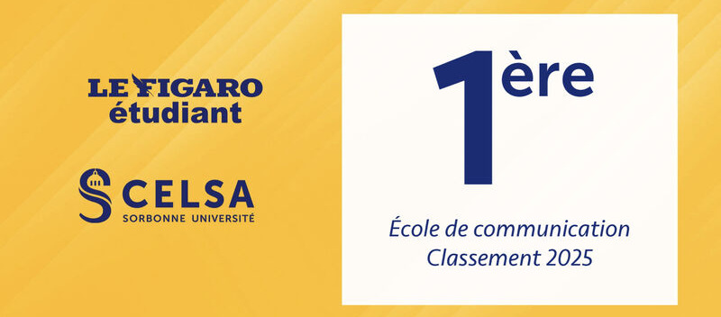 Le CELSA classé 1ère école de communication de France pour la deuxième ...